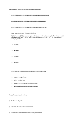 MAN ECON Assign 1 - Assignment Module 1 Direction: Read and analyze each statement carefully and ...
