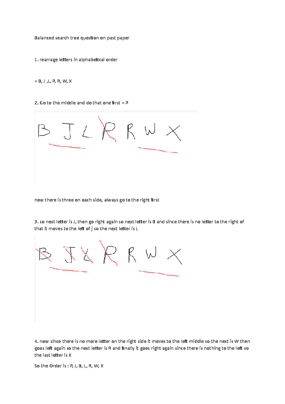 Balanced search tree question on past paper - Balanced search tree ...