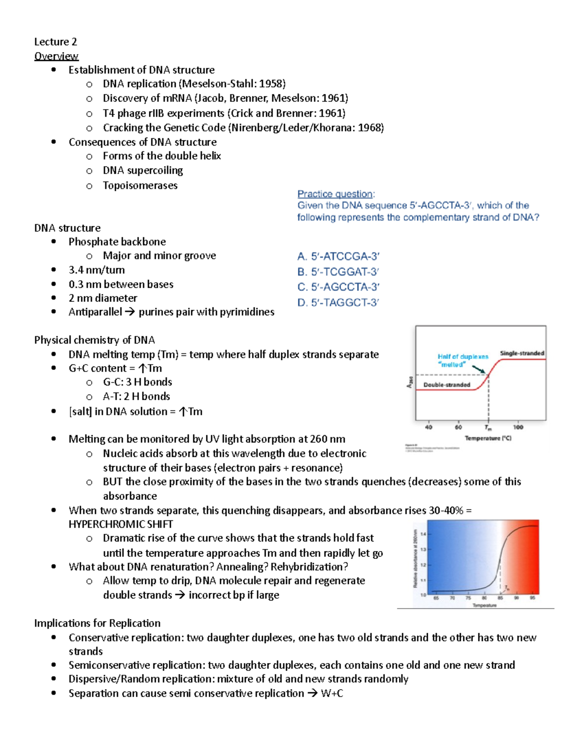 MBB 331 Lec 2 - Lecture notes 2 - Lecture 2 Overview Establishment of ...