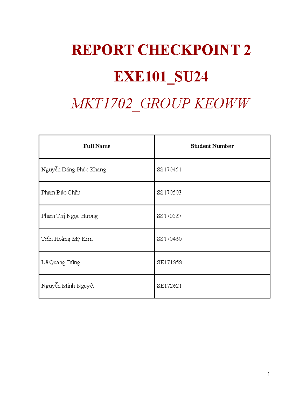 Keoww-EXE101 SU24-Report-CP2 - MKT1702_GROUP KEOWW REPORT CHECKPOINT EXE101_SU Nguyễn Đặng Phúc ...