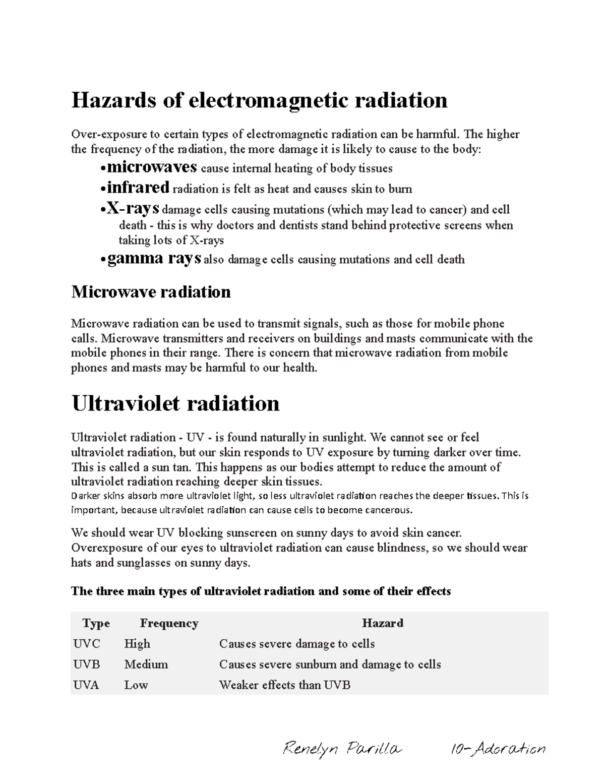 Hazards of electromagnetic radiation - Hazards of electromagnetic ...