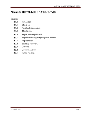 Module 4 unit 2 - NIL - MODULE -04 UNIT- WAVELETS Wavelets are small ...