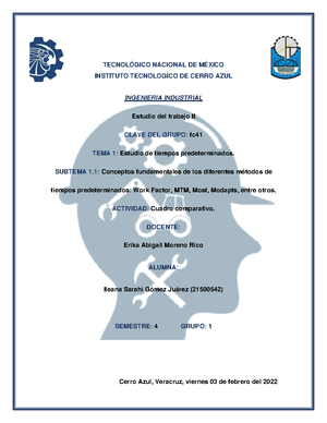Unidad 3 estudio de movimientos - Unidad 3. Estudio DE Movimientos ...