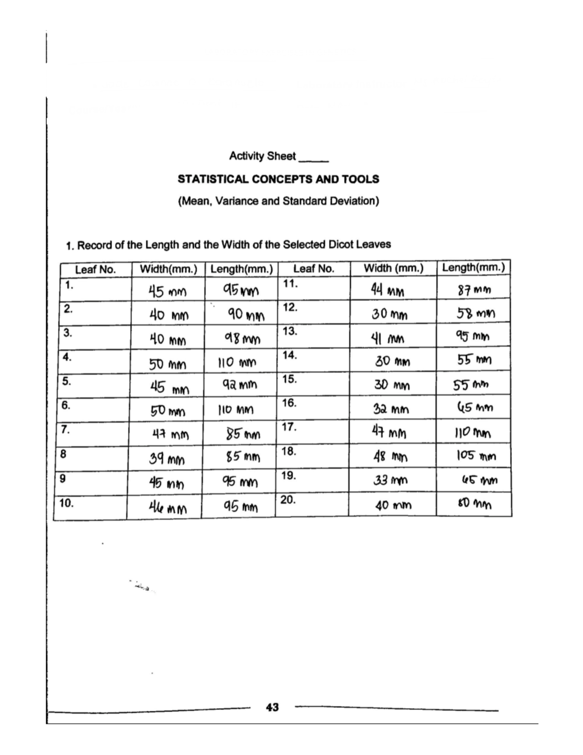 Activity 7 Genetics Science Technology Engineering Mathematics