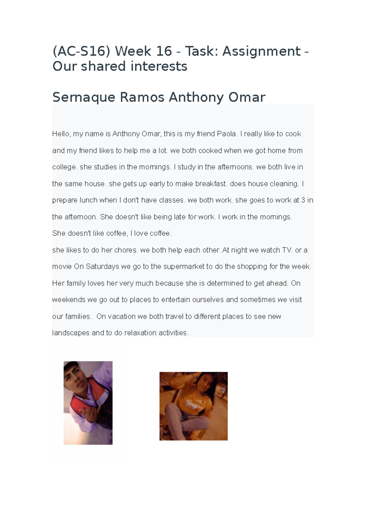 Week 16 Sernaque Ramos Anthony Omar - (AC-S16) Week 16 - Task ...