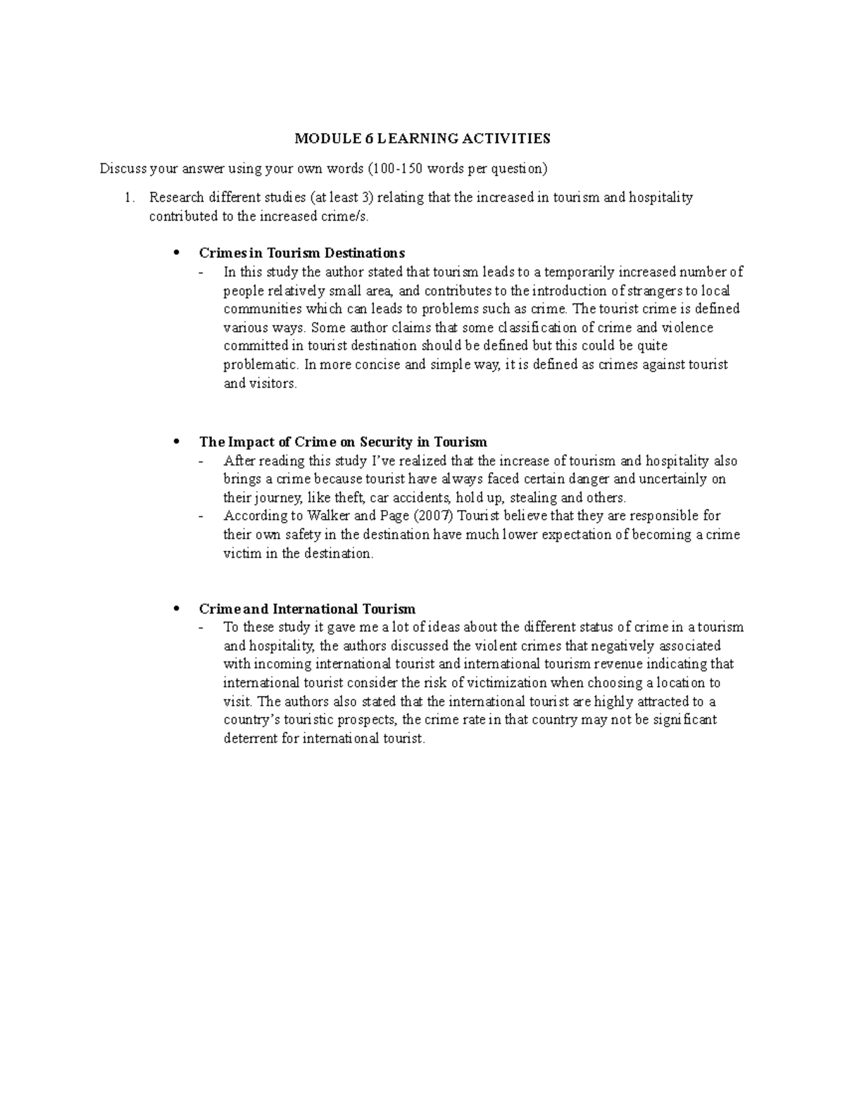 Module 6 Learning Activities (THC1) - MODULE 6 LEARNING ACTIVITIES ...