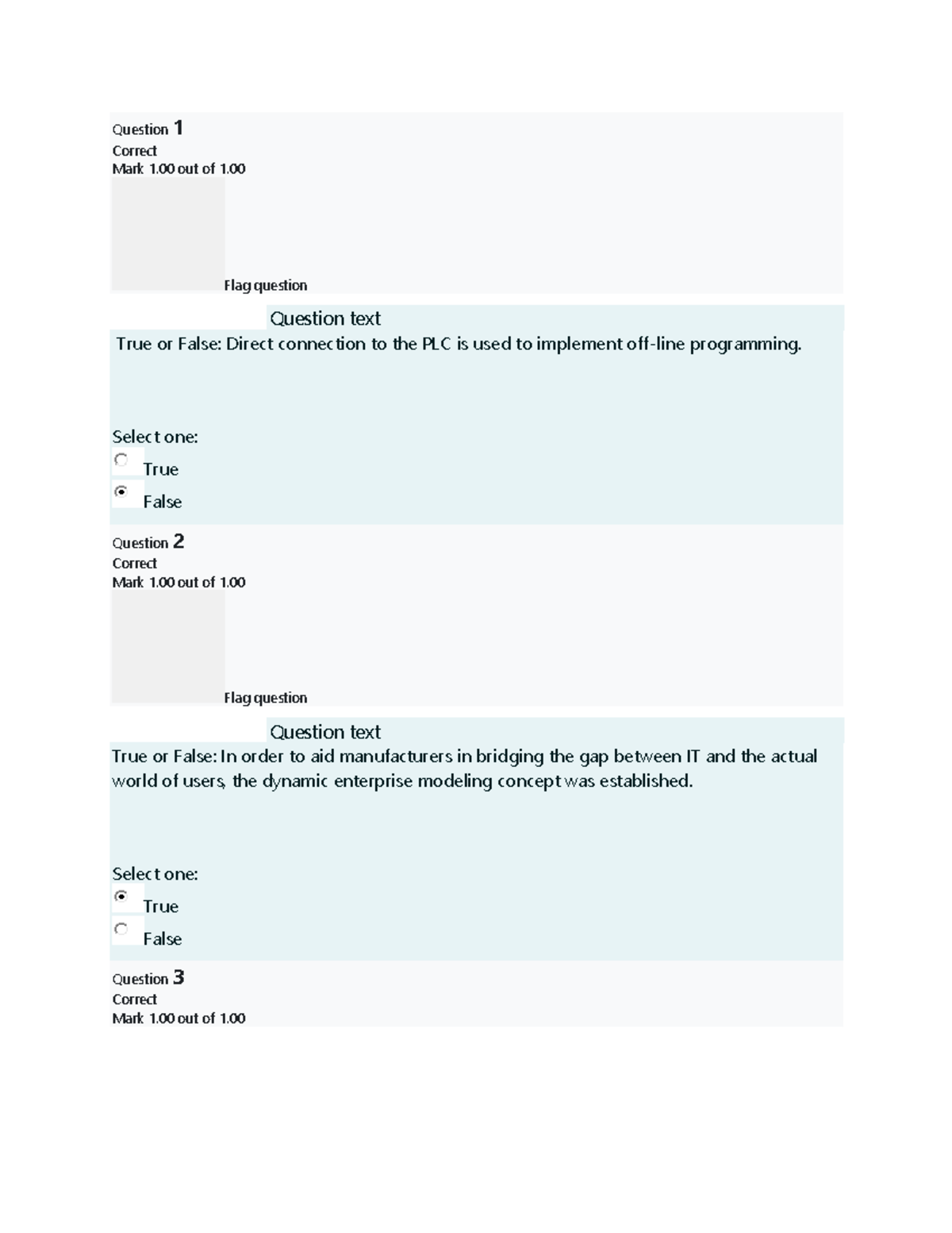 Comp aided mexam - xdgfhnxcv xdghn - Question 1 Correct Mark 1 out of 1 ...