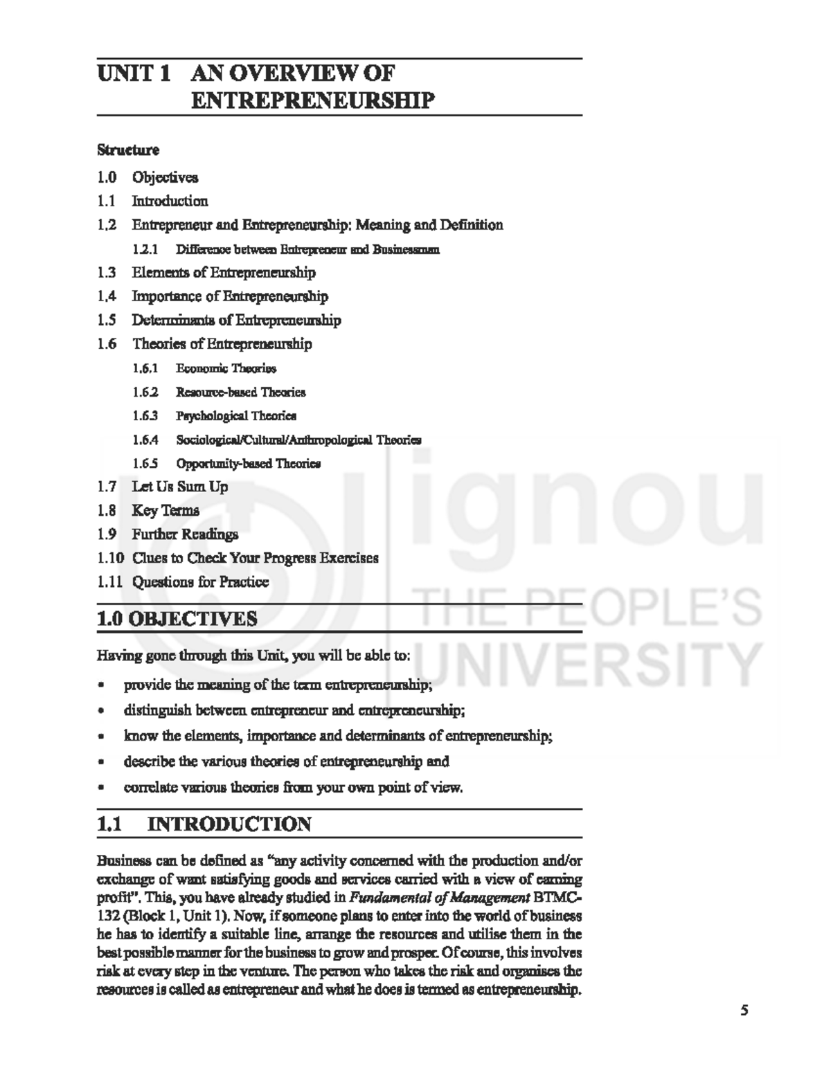 Unit-1 - Entrepreneurship - Studocu