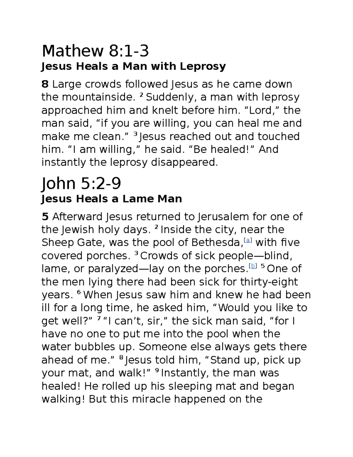 Mathew 8 - no clue - Mathew 8:1- Jesus Heals a Man with Leprosy 8 Large ...