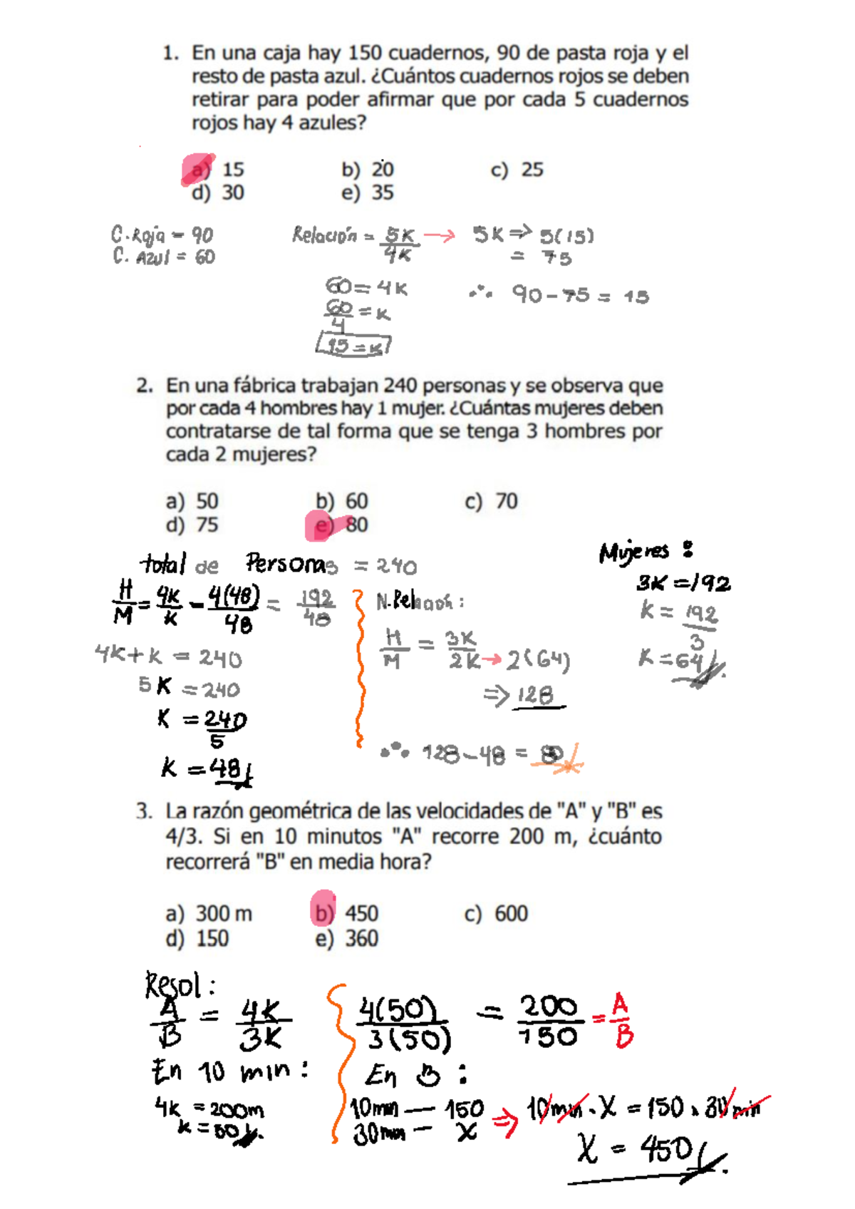 Razones Y Proporciones I ( Tarea) - Matematica - Studocu
