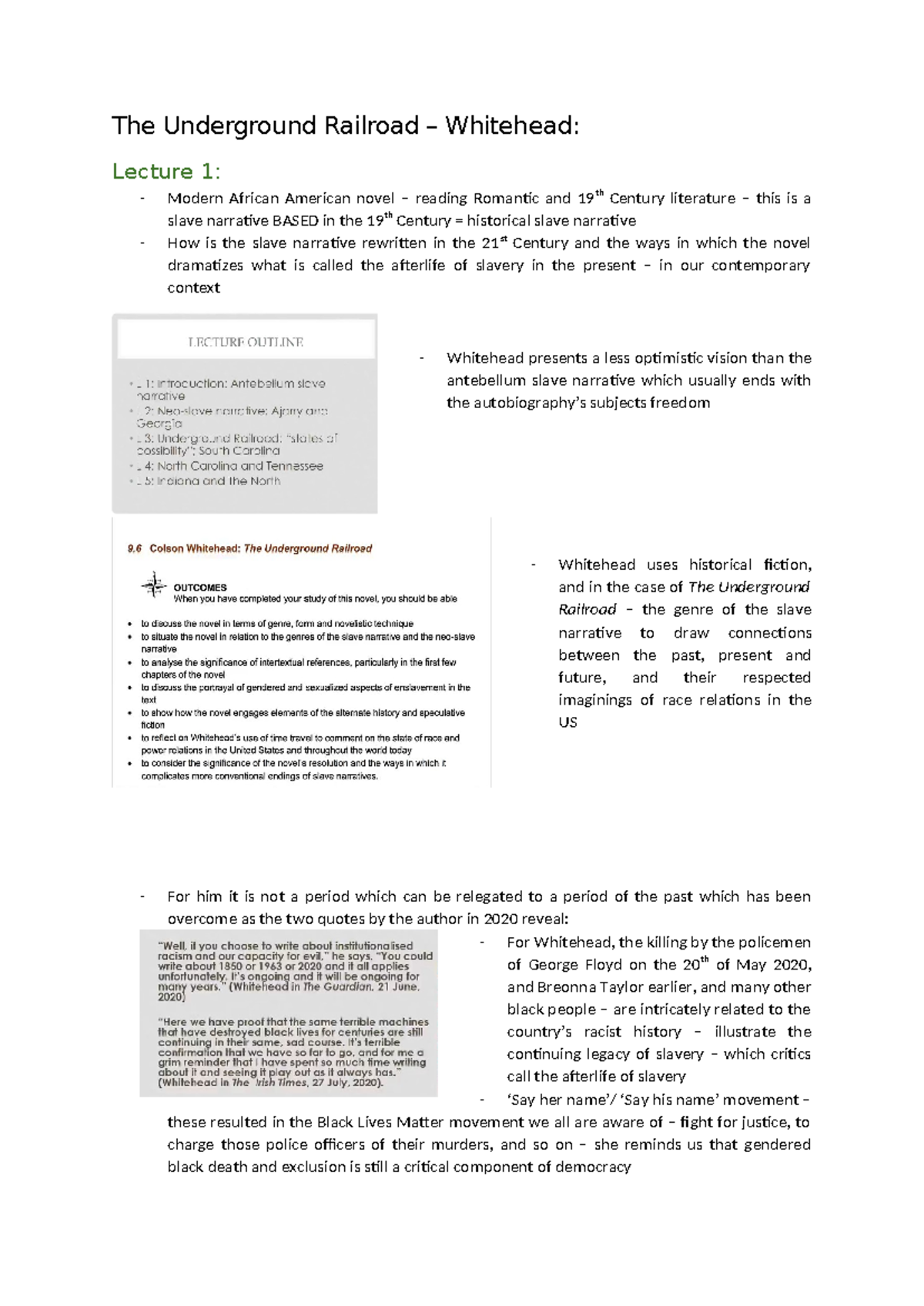 13. The Underground Railroad - Whitehead - The Underground Railroad ...