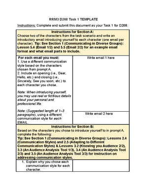 Task 3 OHM2 Passed - Rachael Nolan OHM2 Task 3 December 7, 2022 A ...