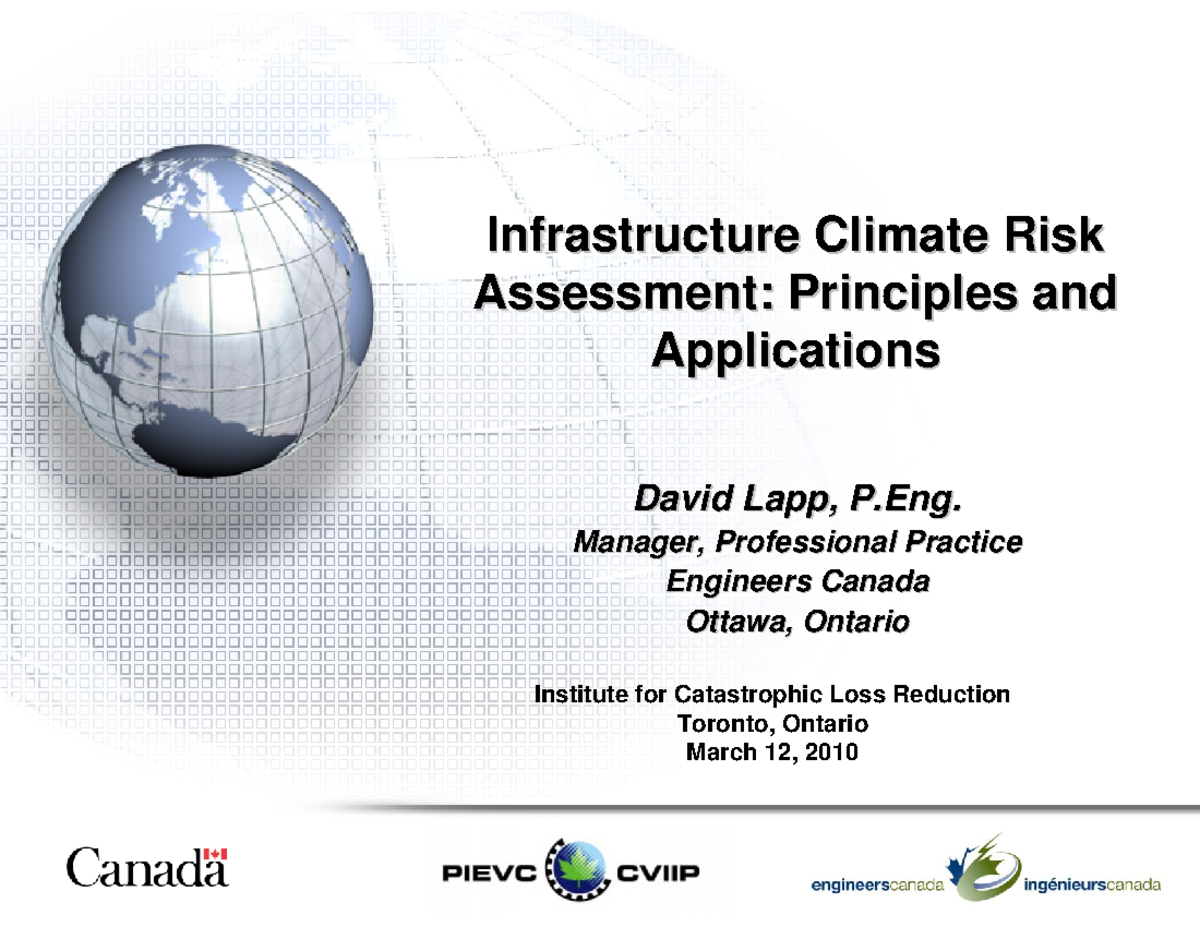 PPP March 12 2010 - sdfsdfsfgf - Infrastructure Climate ...