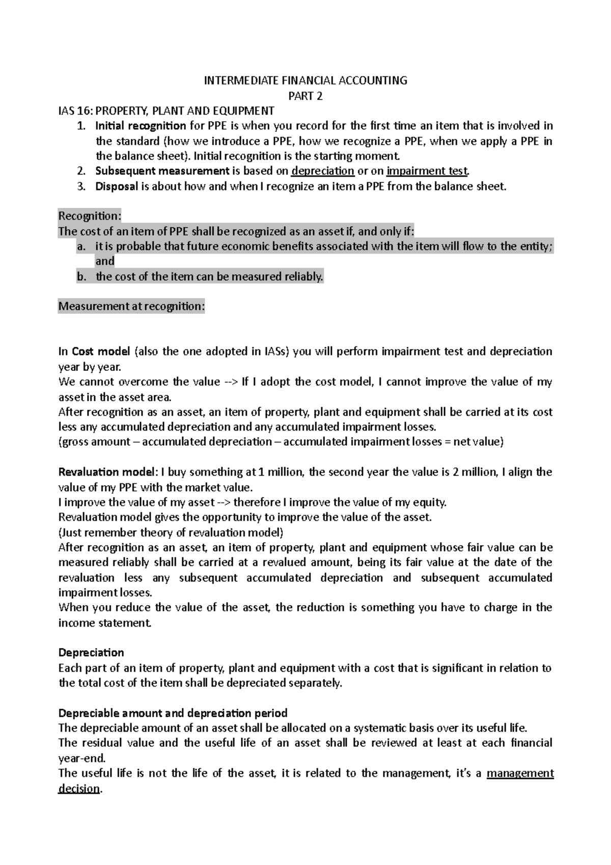Intermediate financial accounting PART 2 - INTERMEDIATE FINANCIAL ...