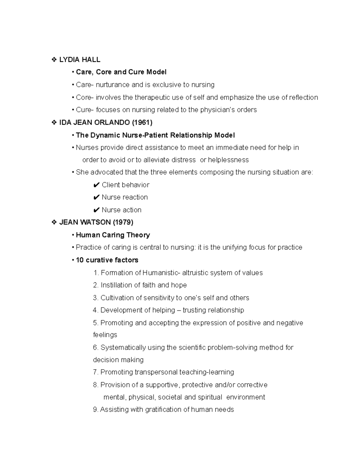 Lydia HALL - notes - LYDIA HALL Care, Core and Cure Model Care ...