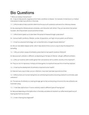 PLTW Human Body Systems Semester 1 Final Study Guide - unit 1: identity DNA analyst analyze DNA ...