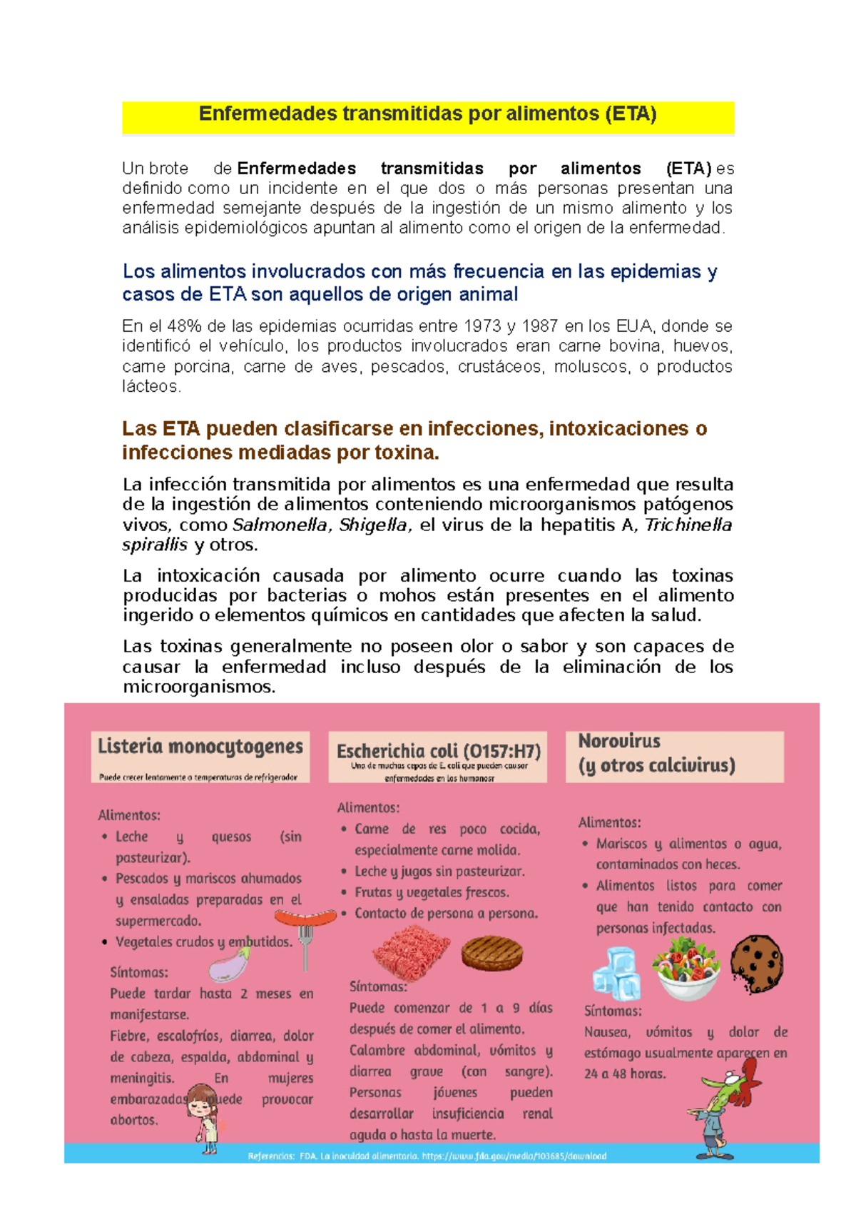 Enfermedades Transmitidas POR Alimentos - Enfermedades transmitidas por ...