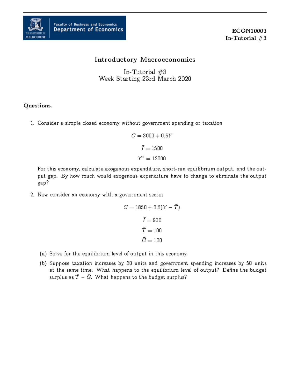 In tutorial 3-1 - Week 3 - ECON In-Tutorial # Introductory ...