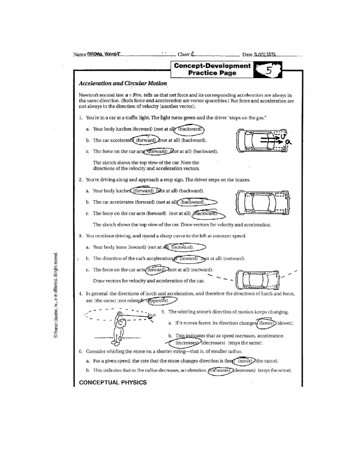 Concept development - Physics semester one - Studocu