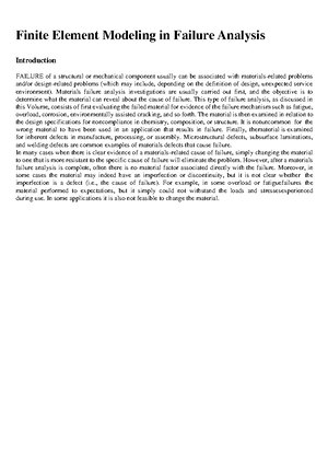 Theories of failure 1 - Theories of failure Describe the mechanical ...