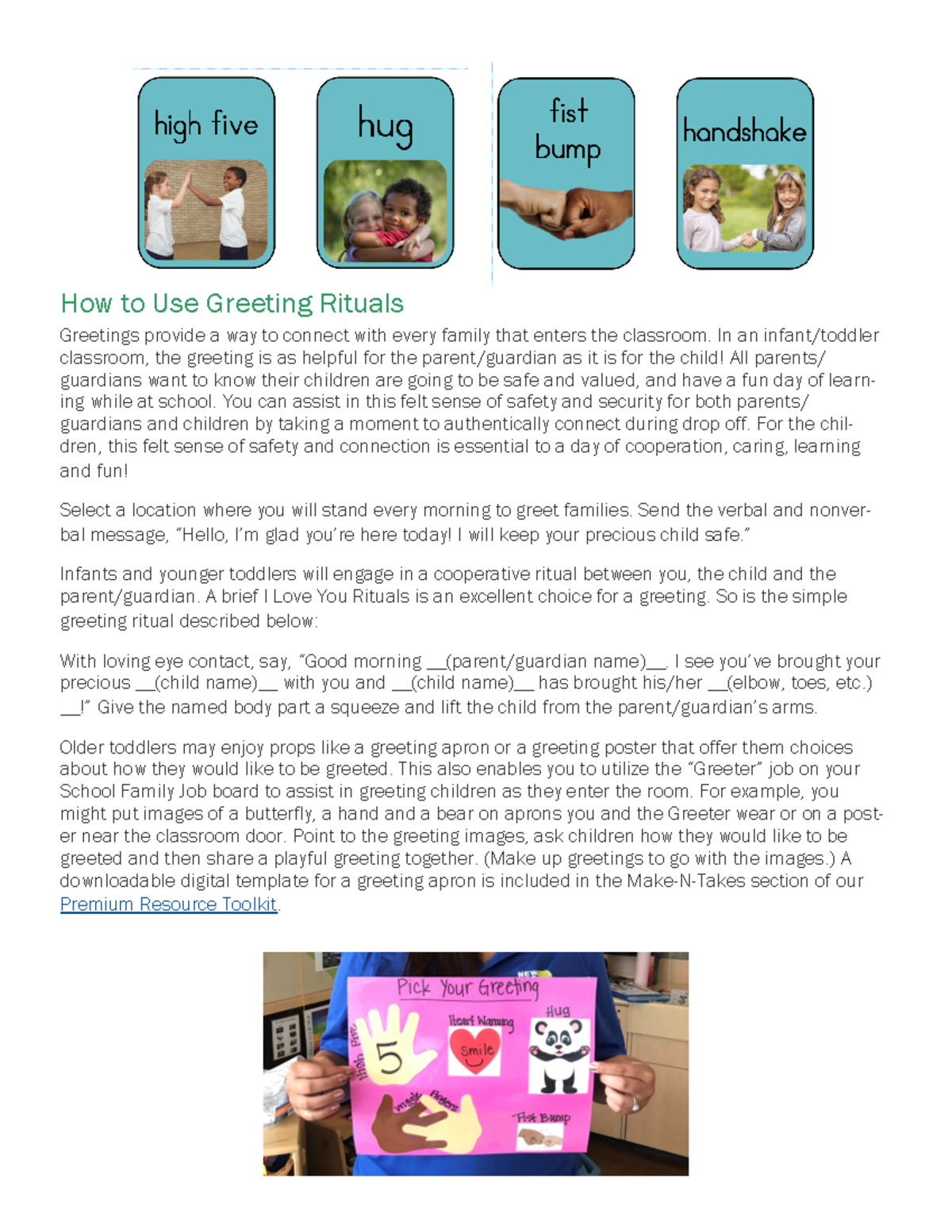Greetings - Starter Kit - How to Use Greeting Rituals Greetings provide ...