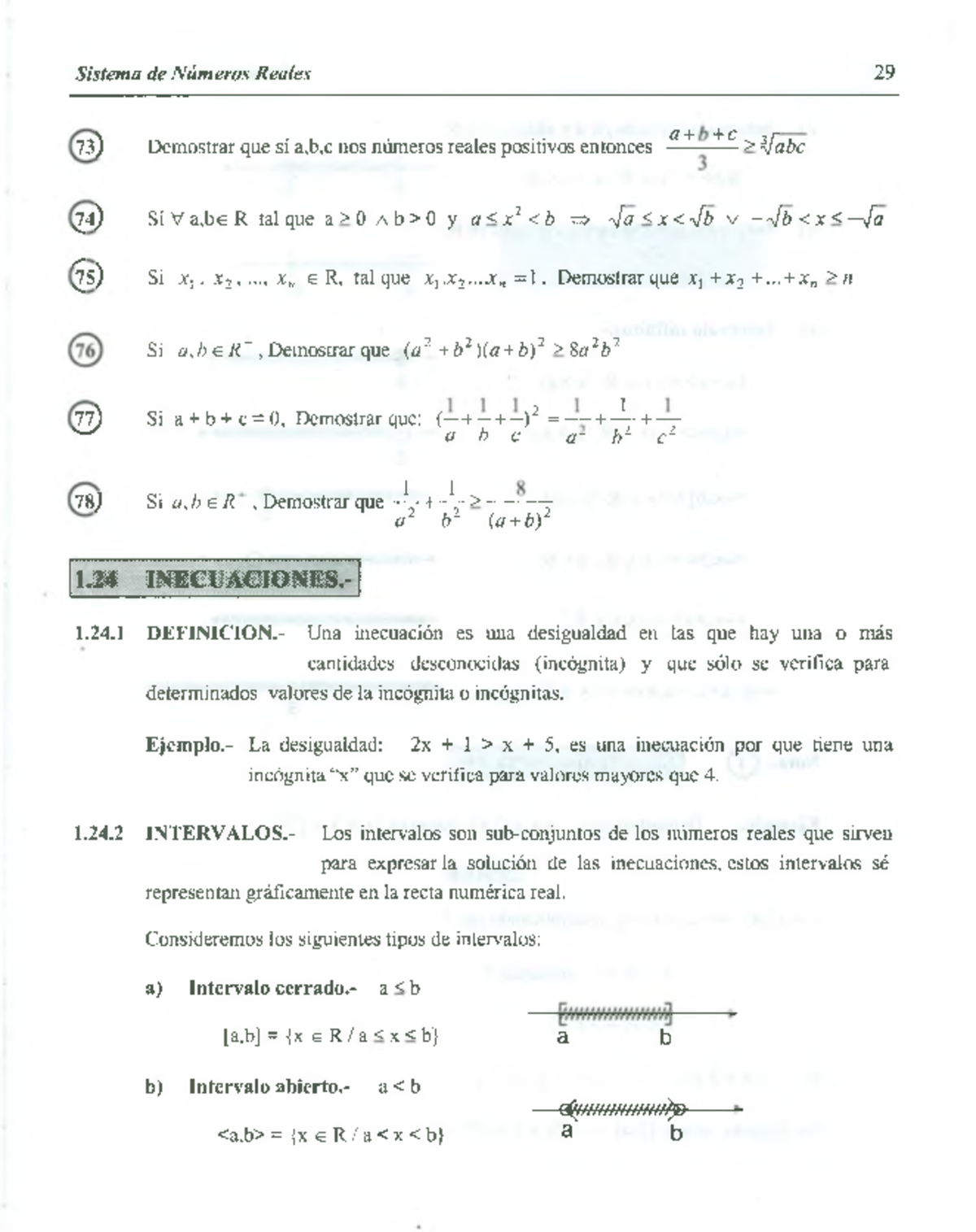 Analisis Matematico Calculo I Espinosa R - Sistema de Números Reates 29 ...