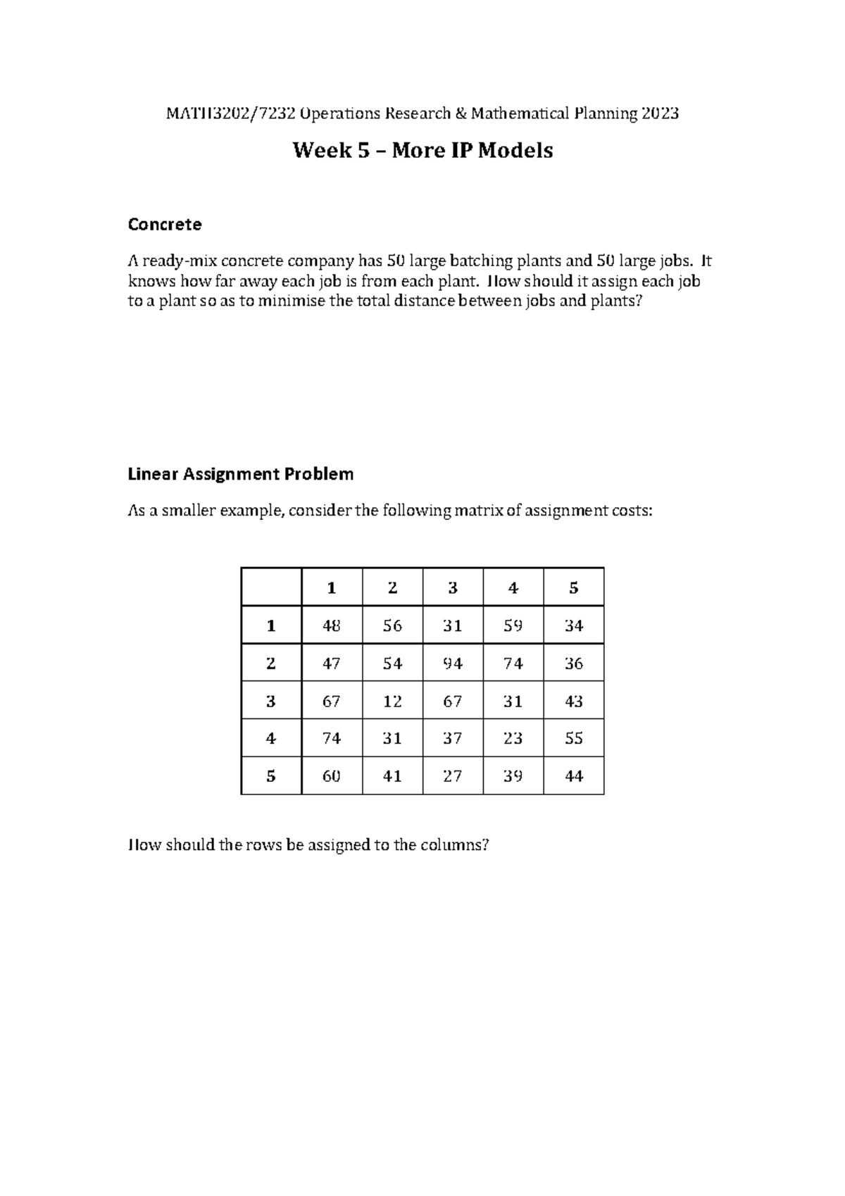 Week5-More IPExamples - MATH3202/7232 Operations Research ...