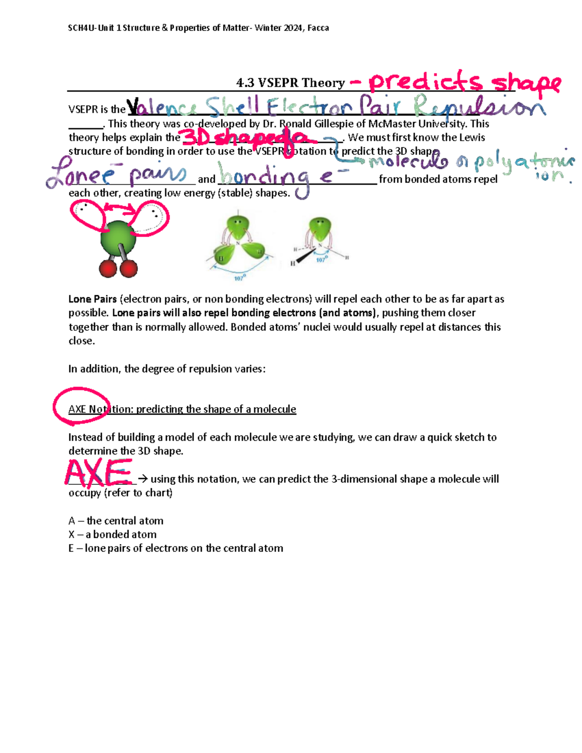 Lesson 6 Vespr Thoery Sch4u Sch4u Unit 1 Structure And Properties Of