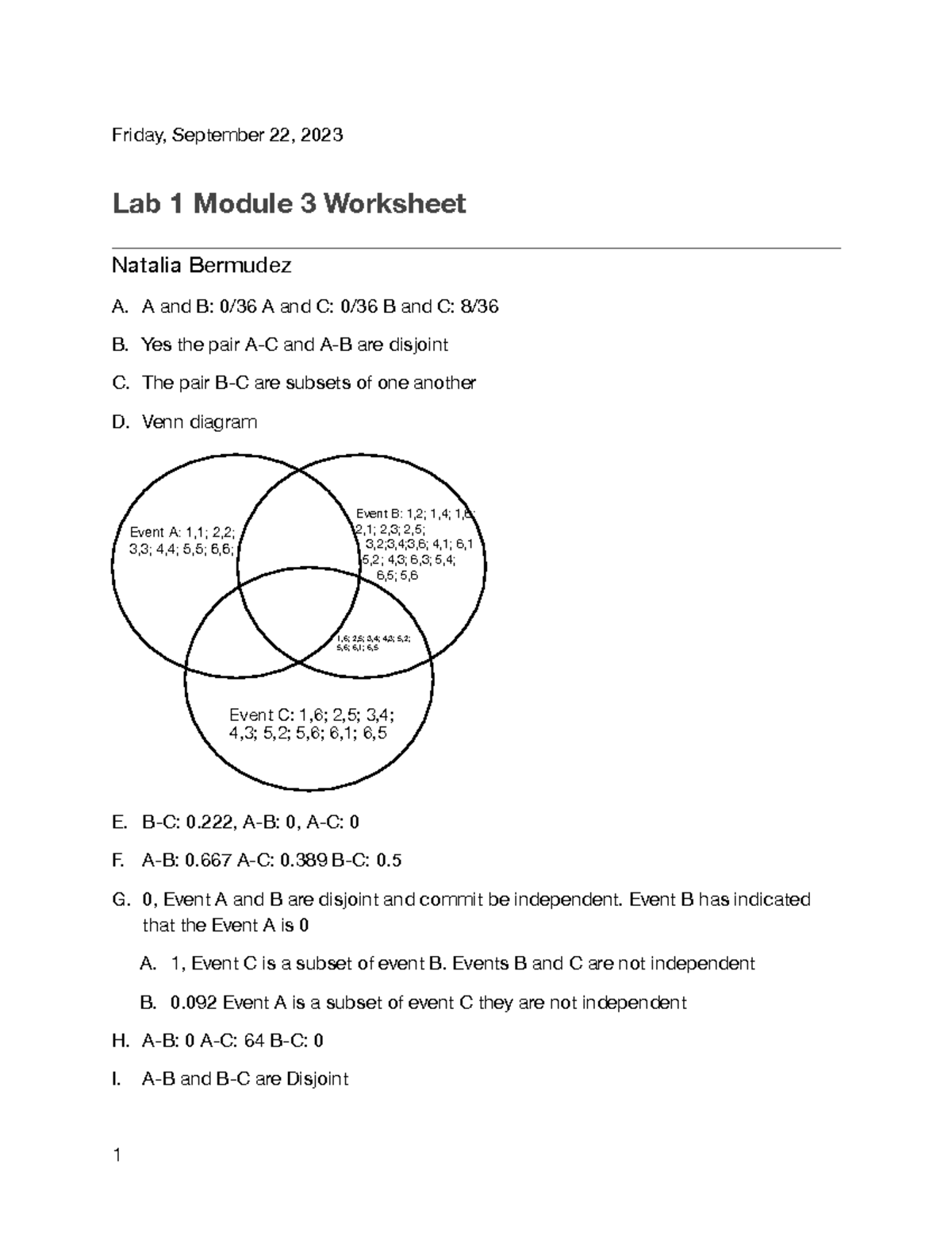 Lab 3 Worksheet - Friday, September 22, 2023 Lab 1 Module 3 Worksheet ...