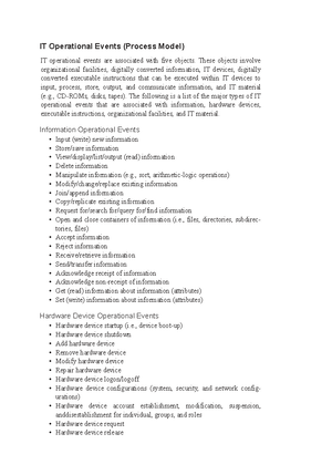 Information Assurance Elements - The U. Department of Defense (DoD) has ...