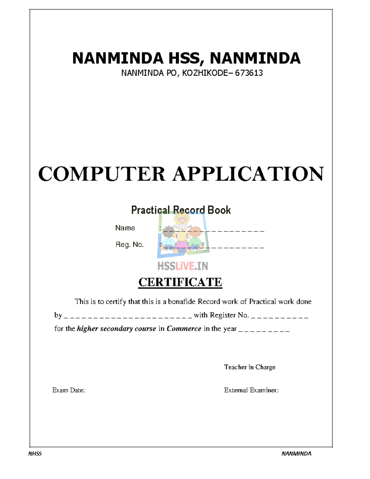 Hsslive Xii Model Computer App Comm Practical Record Book 2020 21 By Ajsal Nanminda Hss 2410