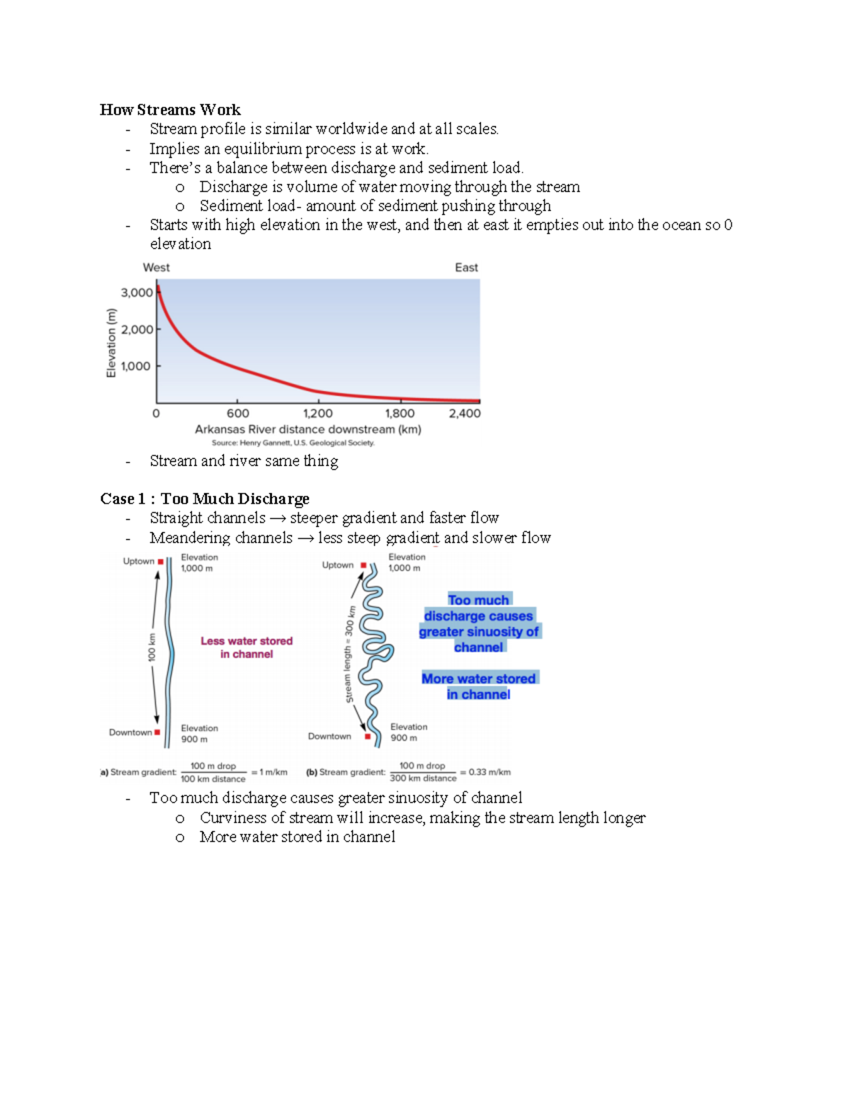 Final EXAM Notes FOR Earthsci DONE-9 - How Streams Work Stream profile ...
