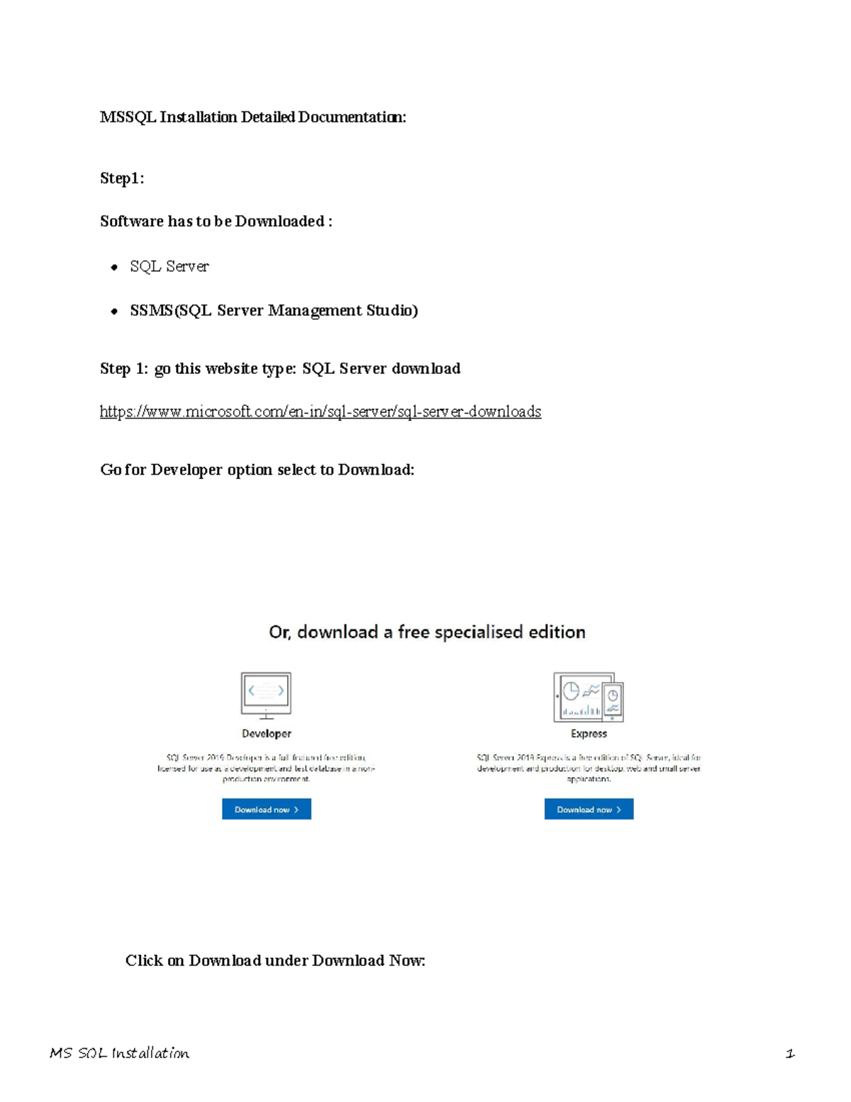Microsoft SQL Installation new - MSSQL Installation Detailed ...