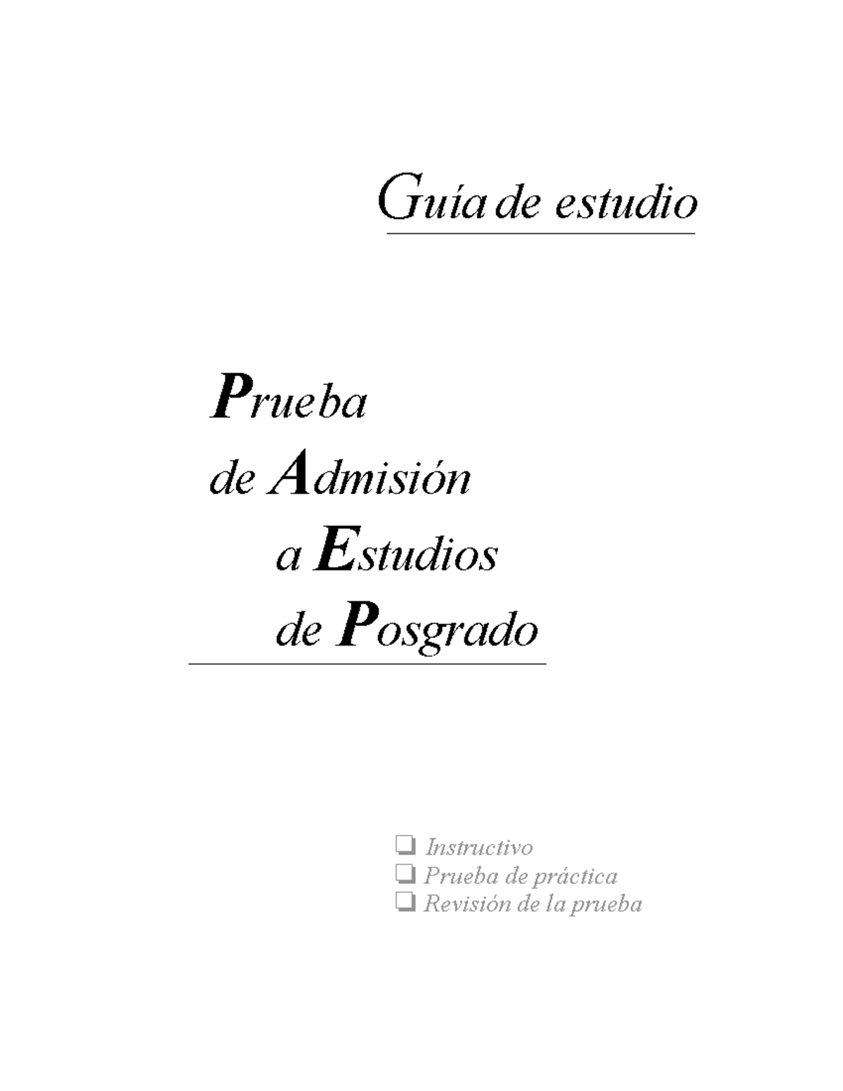 Guia PAEP completa - Material de repaso para la PAEP - Guía de estudio ...
