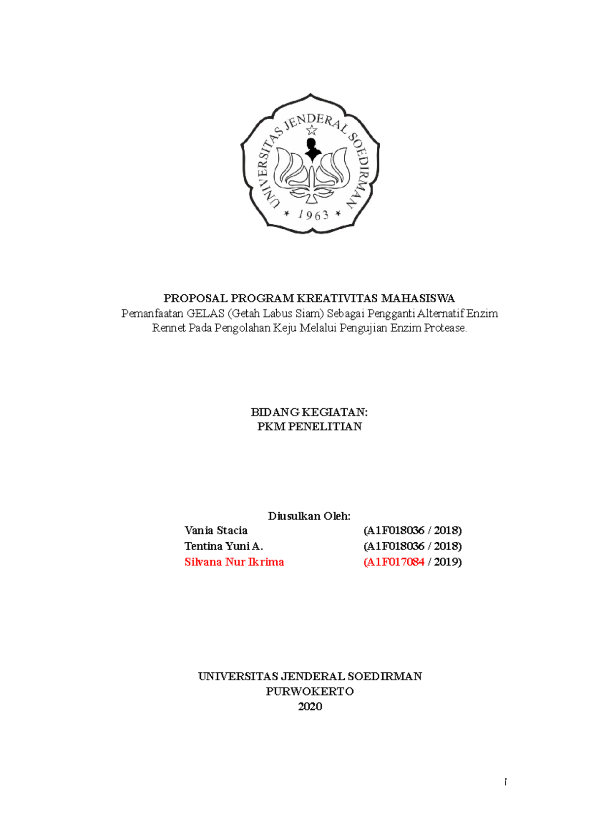PKM Enzim Pangan Pemanfaatan GELAS (Getah Labus Siam) Sebagai Pengganti ...