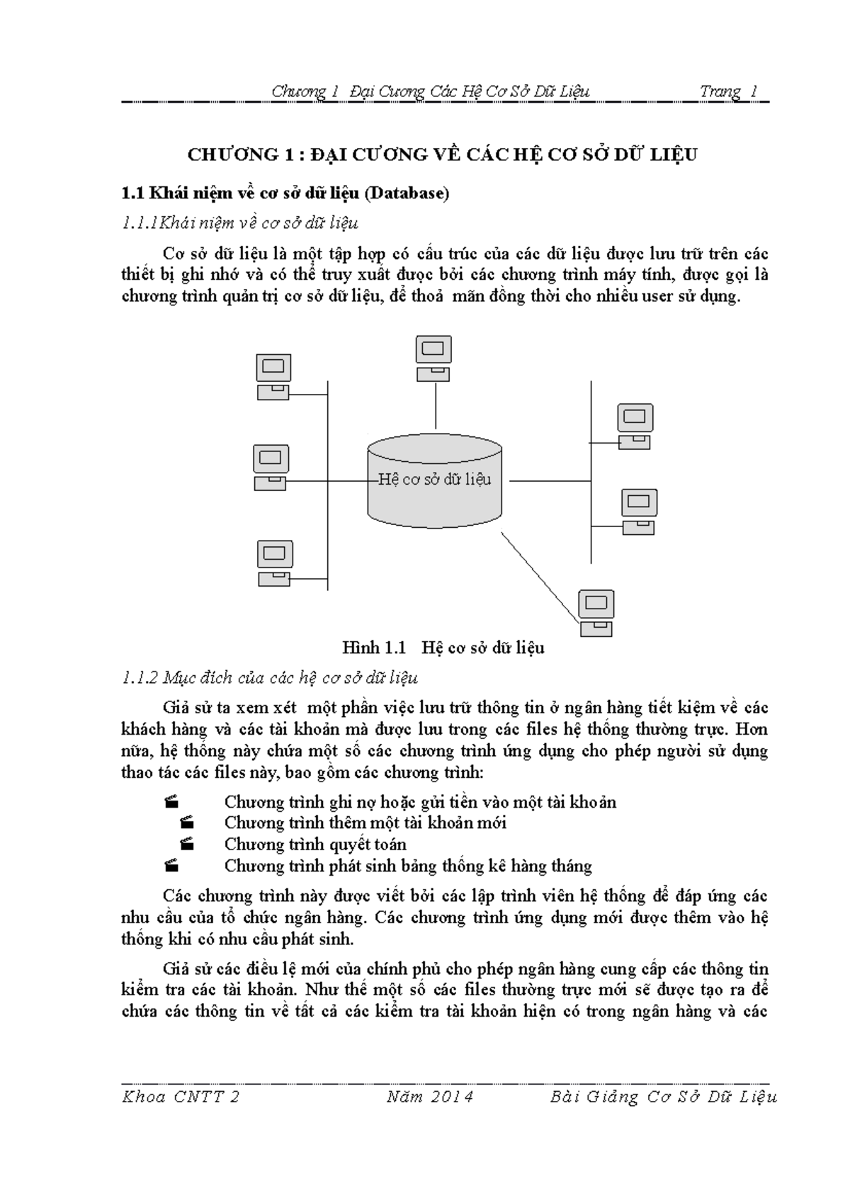 Cosodulieu Unicode, sql server 2014 - Hệ cơ sở dữ liệu CHƯƠNG 1 : ĐẠI ...
