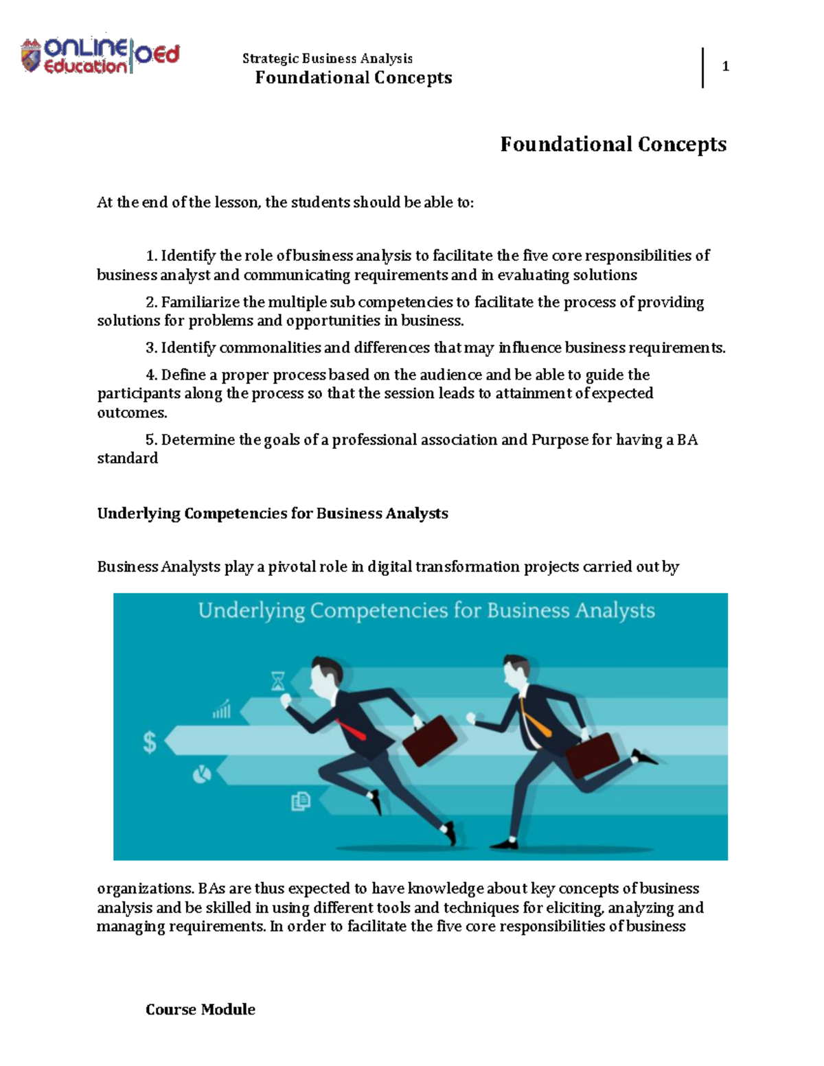 W2-3 Foundational Concepts 2 - Foundational Concepts 1 Course Module ...