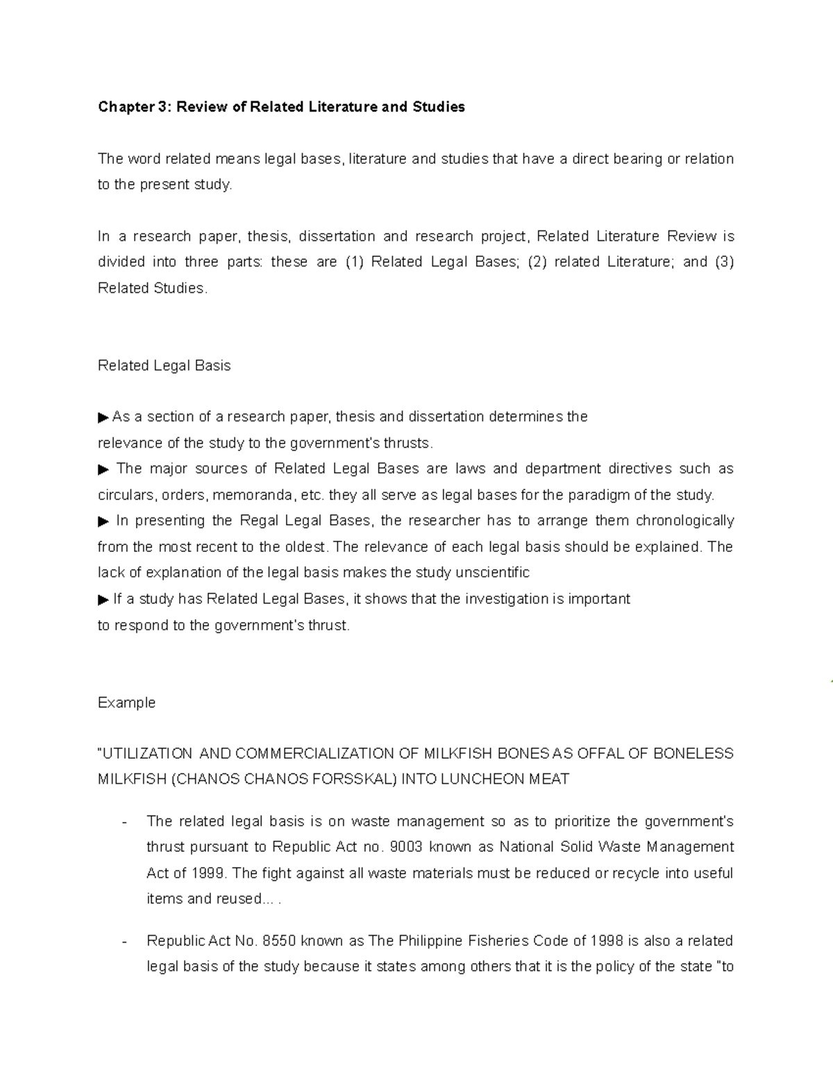 Chapter 3 Review Of Related Literature And Studies In A Research