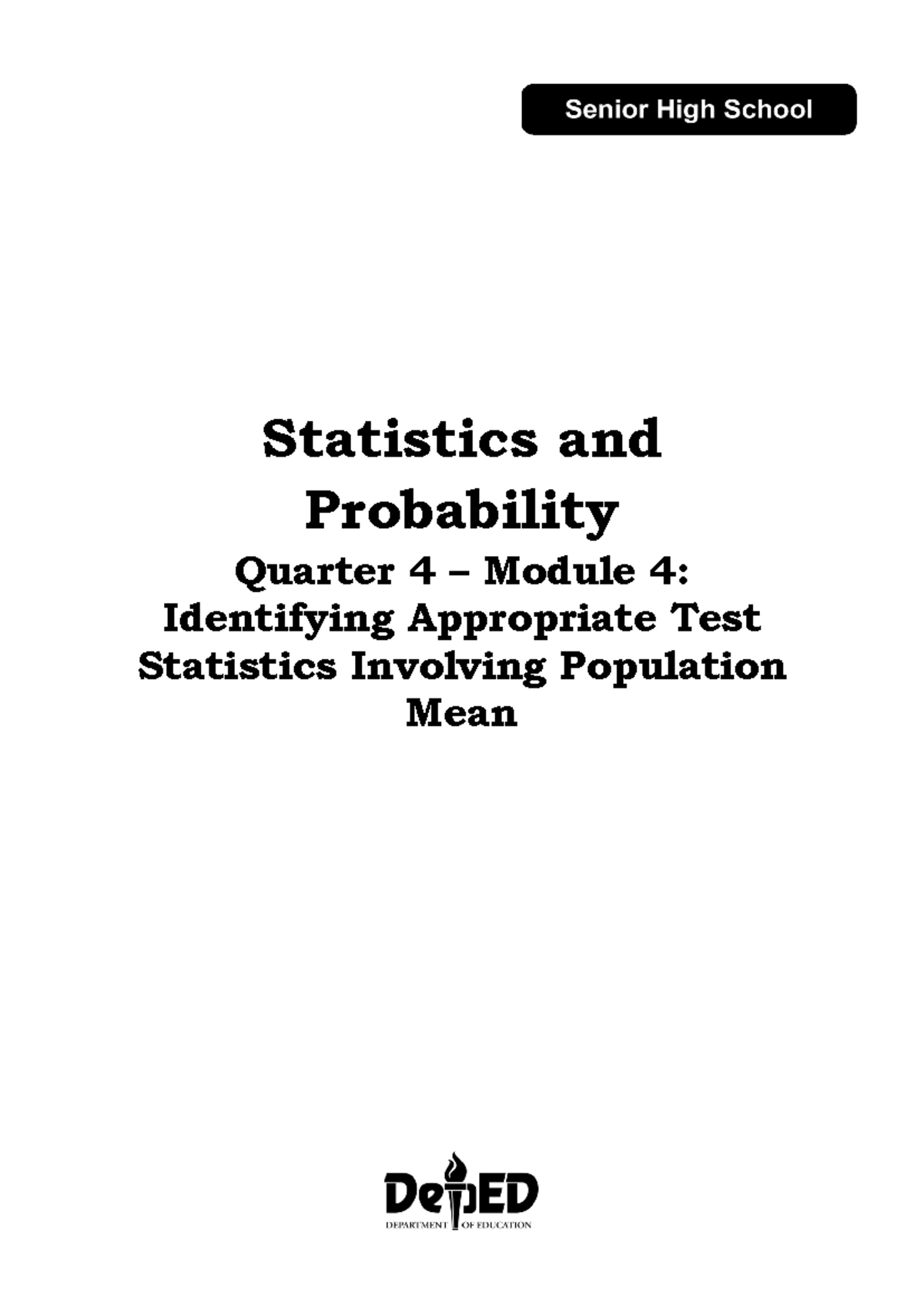 Identifying Appropriate Test - week 2 - Statistics and Probability ...