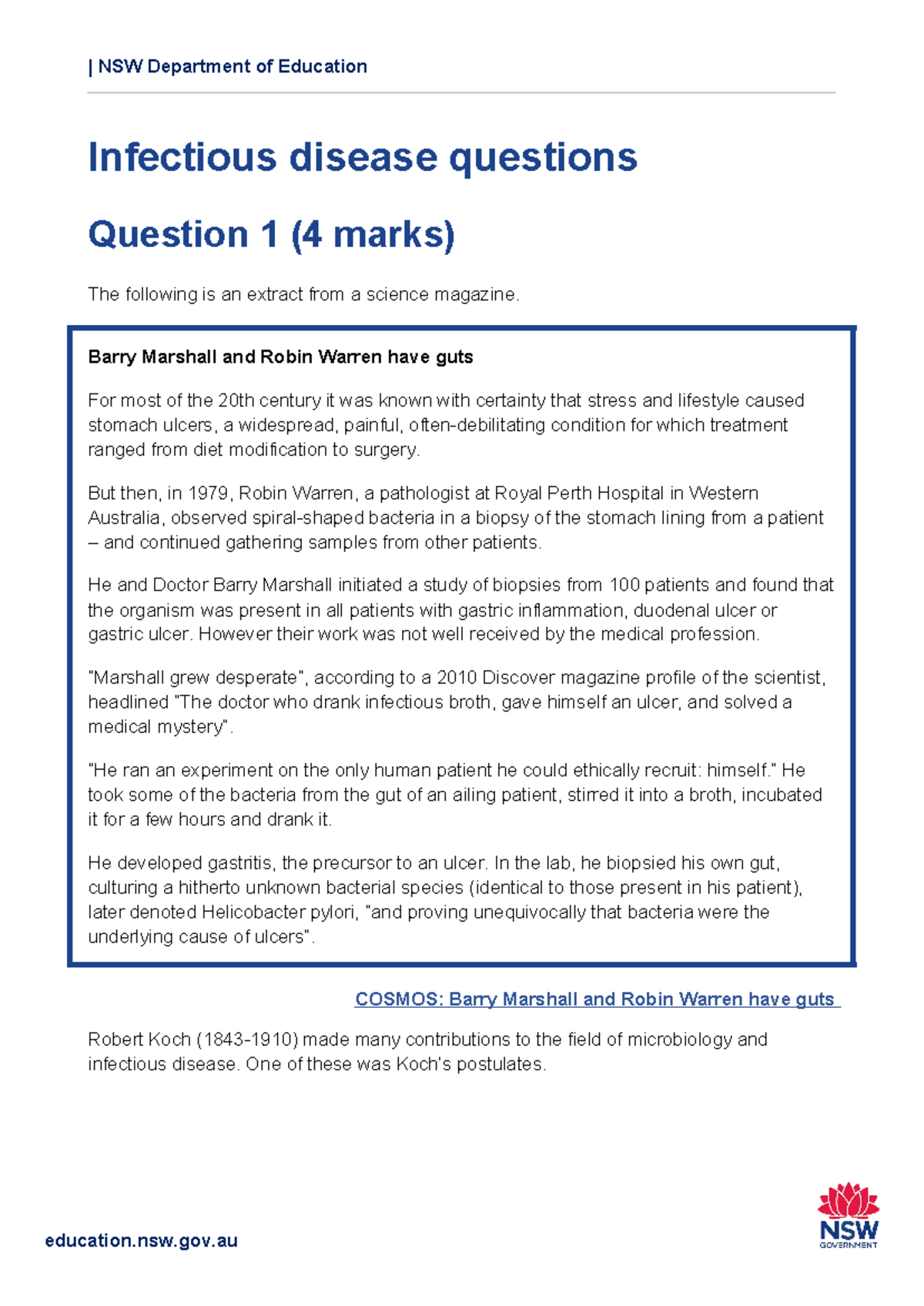 Science-biology-module 7-Infectious-disease-s6 - | NSW Department of ...