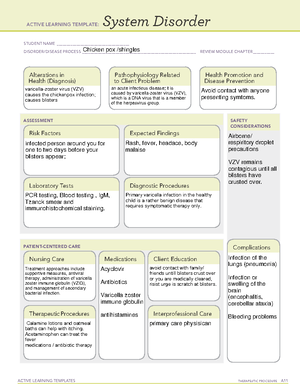 Anxiety System Disorder - ACTIVE LEARNING TEMPLATES THERAPEUTIC ...