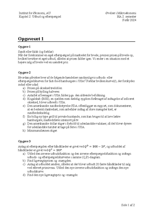 Opgaves‘t7 Mikro 2024 - De nye opgaver der - Side 1 af 2 Institut for Økonomi, AU ...