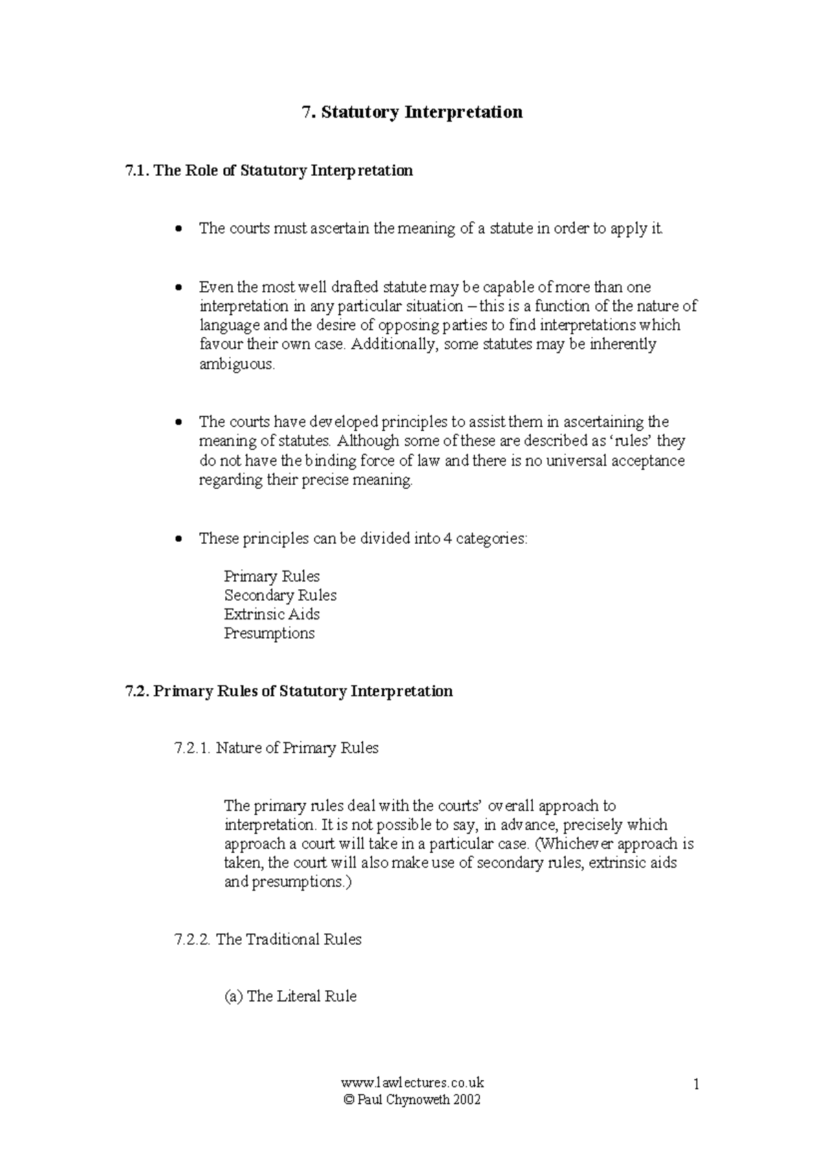 Statutory interpretation. Ways of interpreting statutes in uganda ...