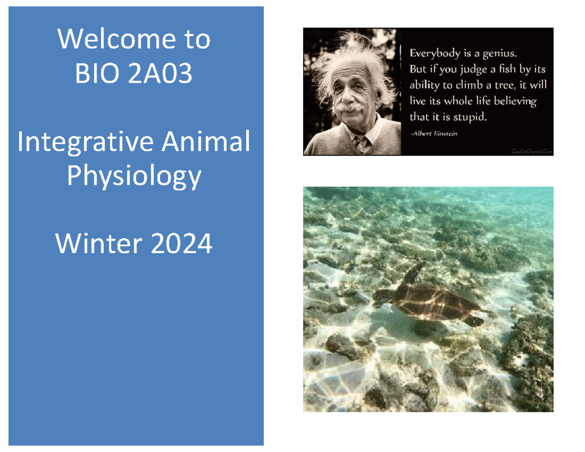 Lecture 1 - Introduction and Homeostasis Jan 8 - Welcome to BIO 2A ...