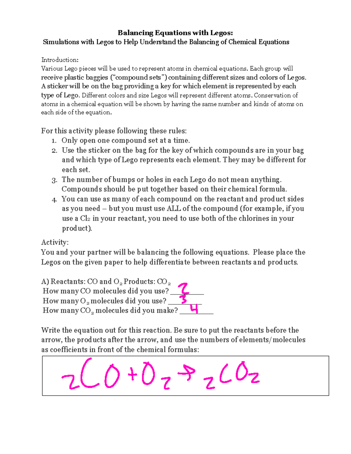 Kami Export - Balancing Equations with Legos - Balancing Equations with ...