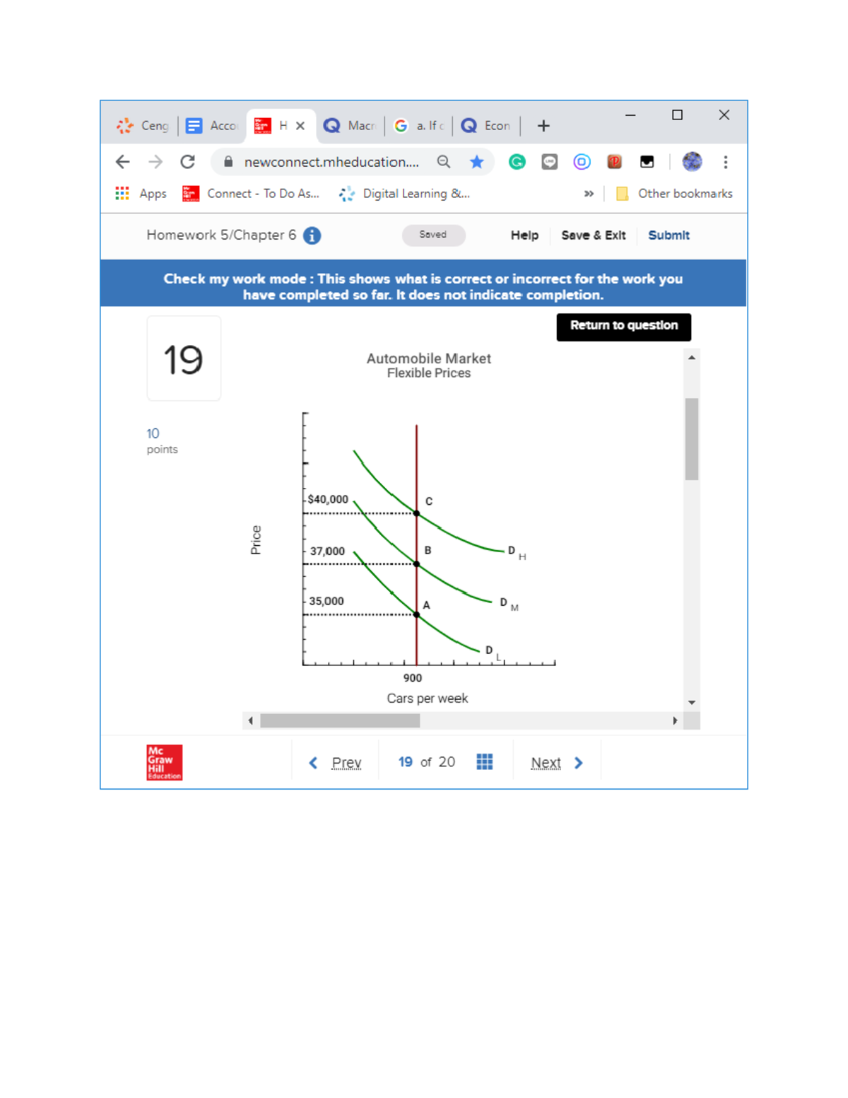 Chapter 5 and 6 eco hw problem nineteen graph - X Ceng Acco H X Macr a. If C Econ C newconnect a ...