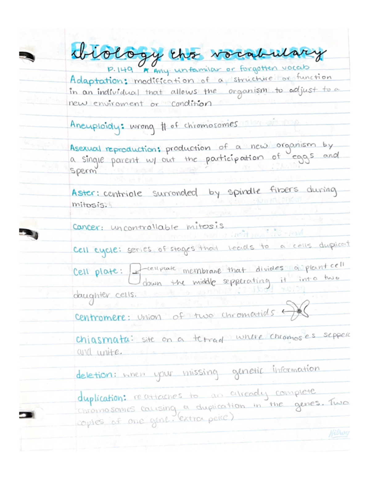 Ch5 Biology Vocabulary - Studocu