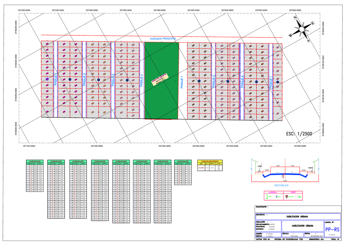 Habilitacion Urbana - Gerem- Habilitacion - L = 10 L = 20 LOTE : 1 Area ...