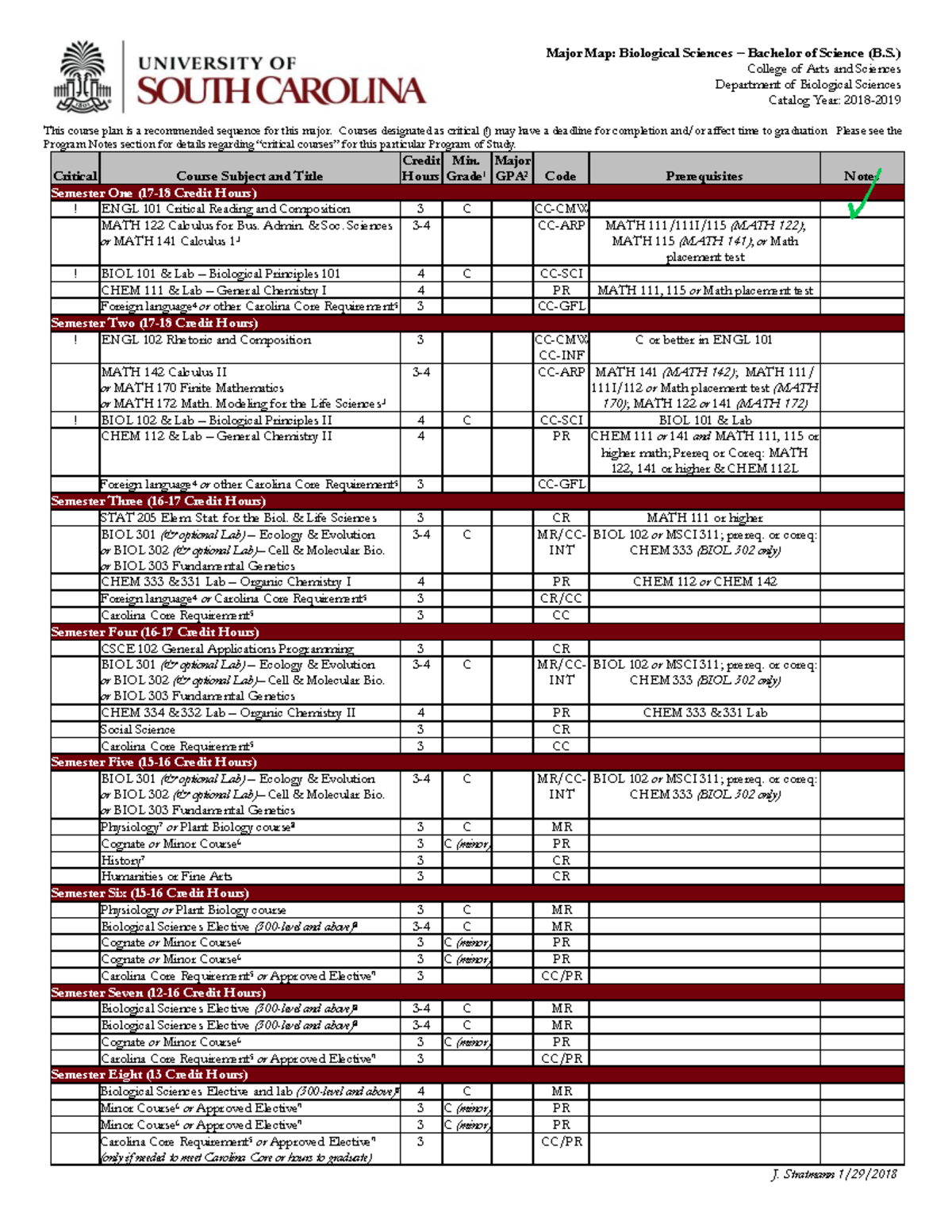 2018 bio-sciences map official - Major Map: Biological Sciences ...