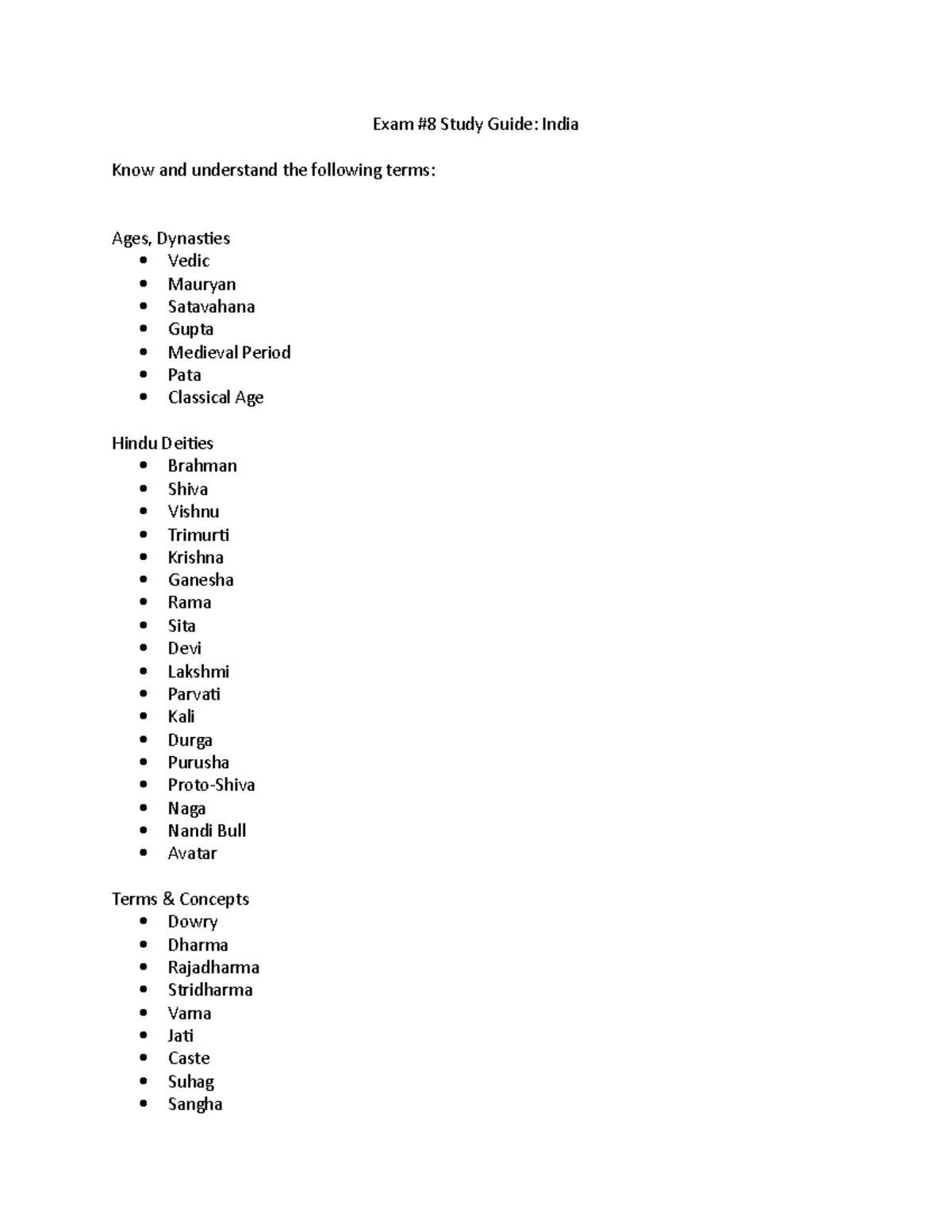 Exam 8 Study Guide Exam 8 Study Guide India Know And Understand exam-8-study-guide-exam-8-study-guide-india-know-and-understand